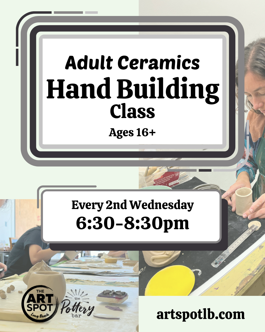 Adults Ceramics Class – The Art Spot Long Beach